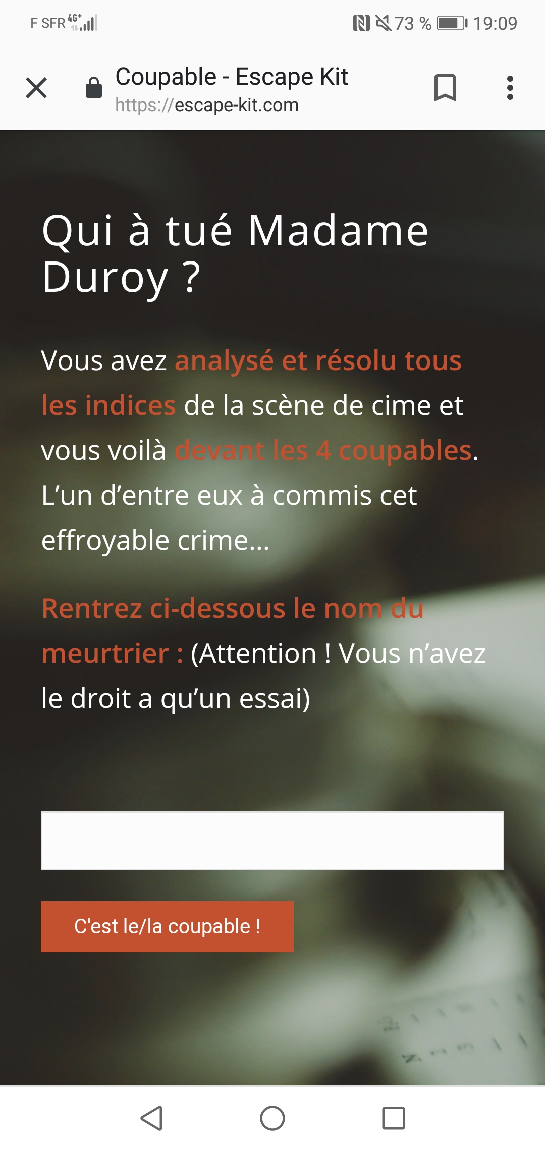 Escape Kit : On a testé l'escape game maison